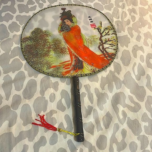 Vintage | Accessories | Feng Shui Hand Fan With Famous Chinese Beauty ...